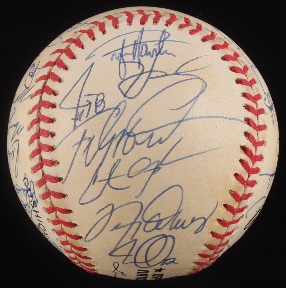 1999 Chicago Cubs ONL Team-Signed by (32) with Mark Grace, Sammy Sosa ...