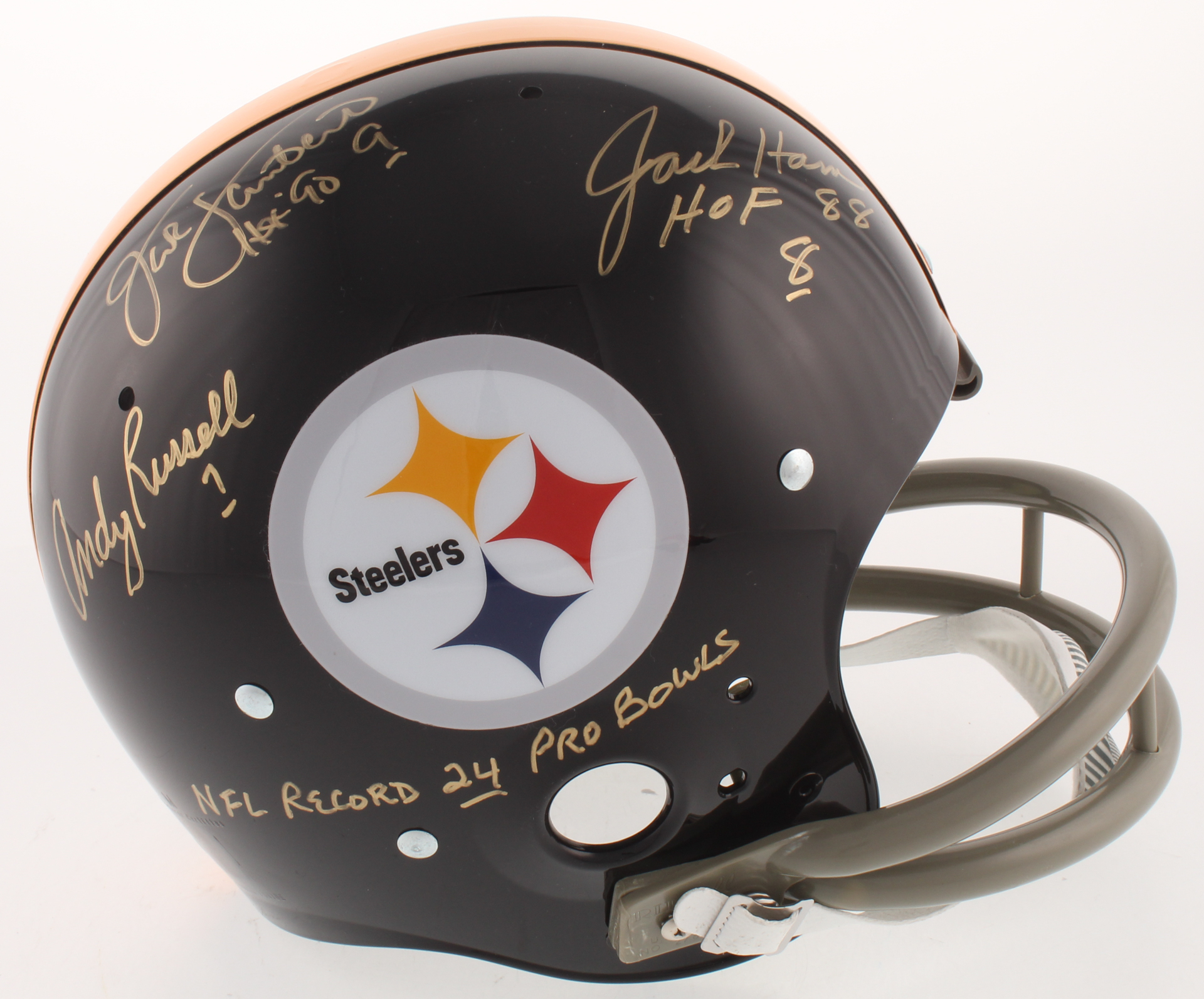 Jack Ham, Jack Lambert & Andy Russell Signed Pittsburgh Steelers ...