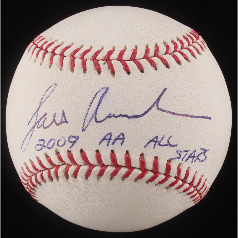 Lars Anderson Signed OML Baseball Inscribed "2009 AA All Stars" (Your ...