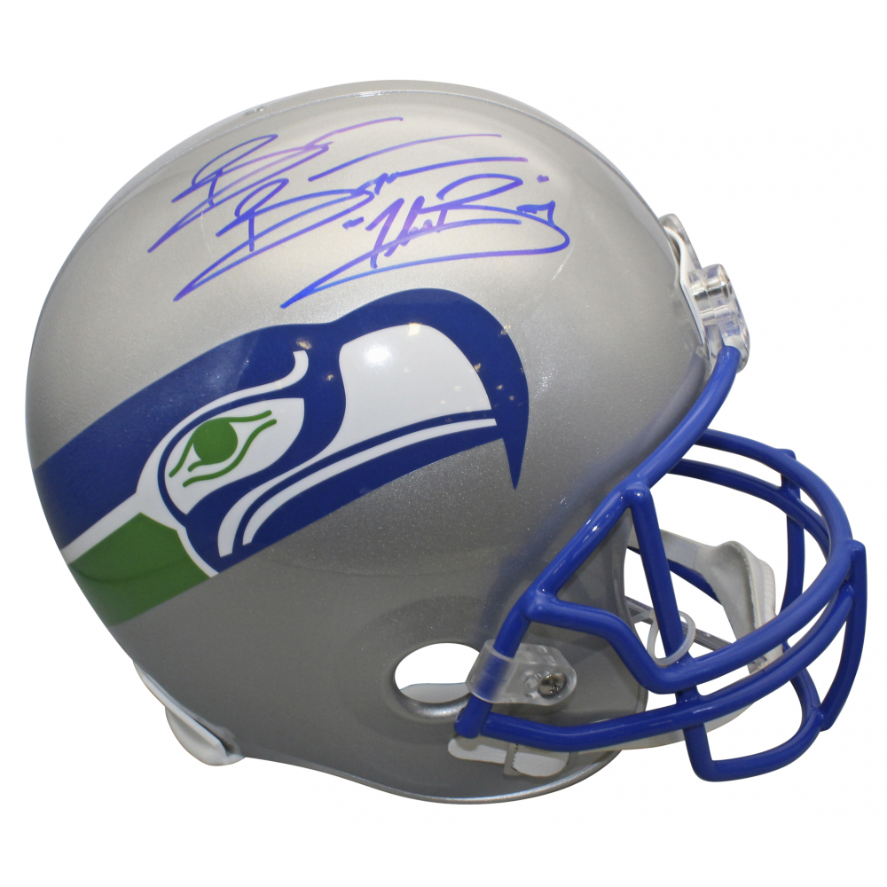 Brian Bosworth Signed Seahawks Full-Size Helmet Inscribed "The Boz ...