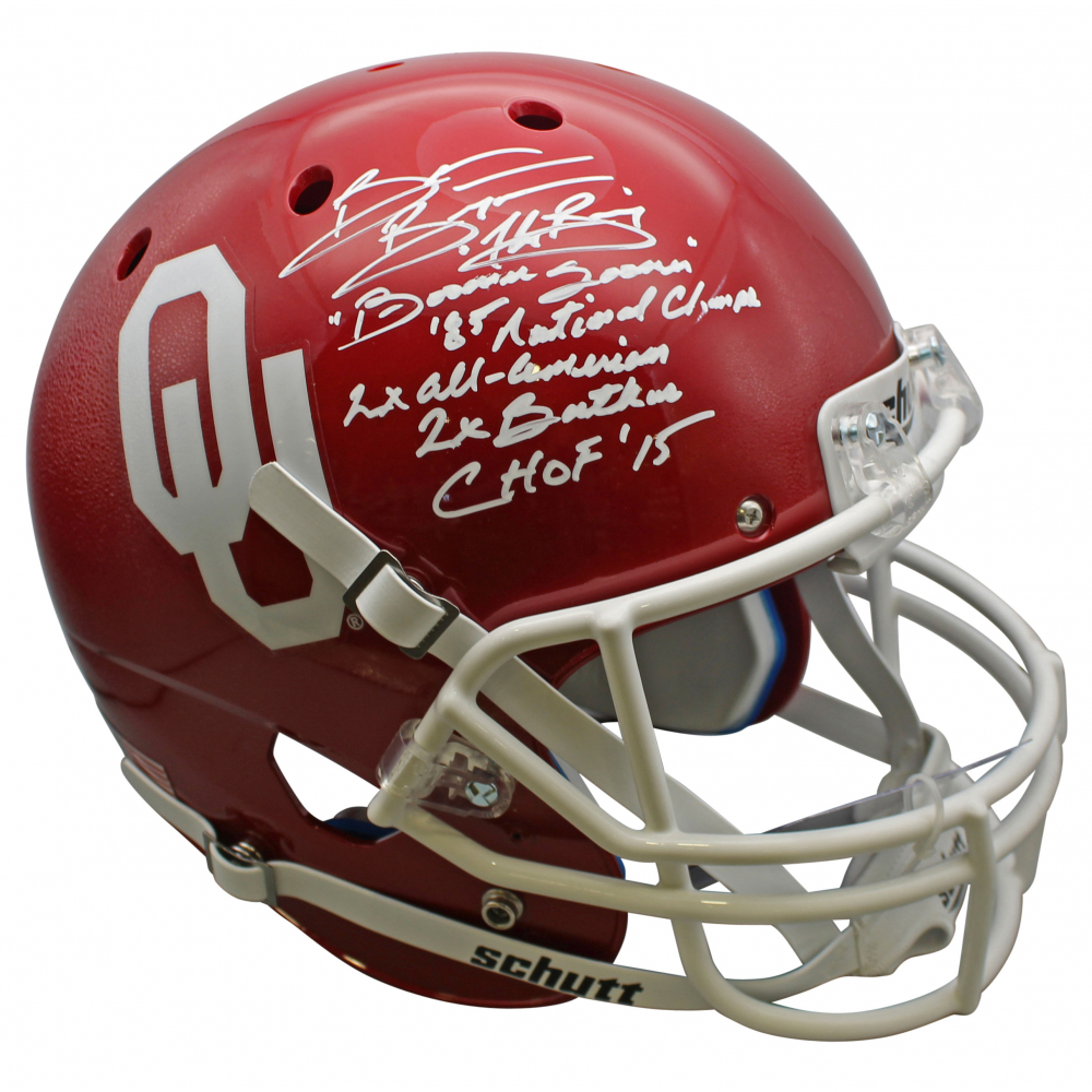 Brian Bosworth Signed Oklahoma Sooners Full-Size Helmet with Multiple ...