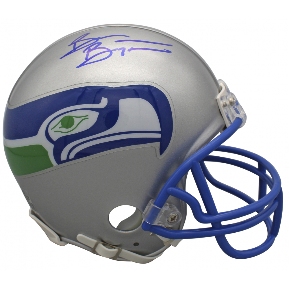 Brian Bosworth Signed Seahawks Throwback Mini Helmet (Beckett COA) | Pristine Auction