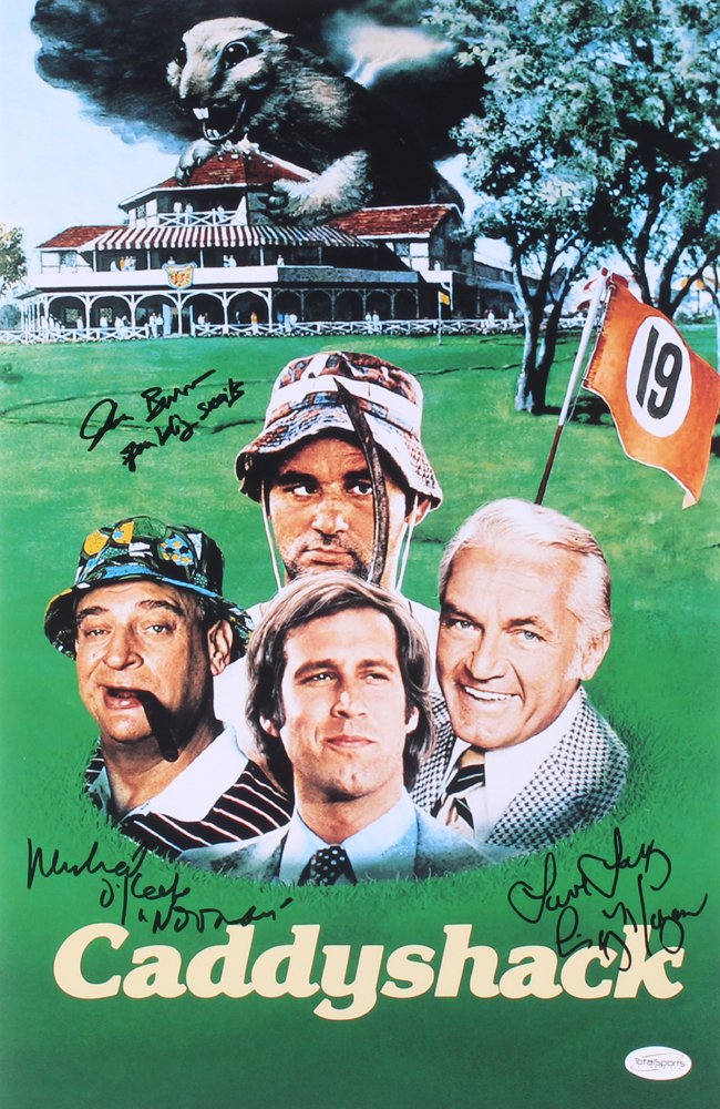Cindy Morgan, Michael O'Keefe & John F. Barmon Jr. Signed "Caddyshack ...