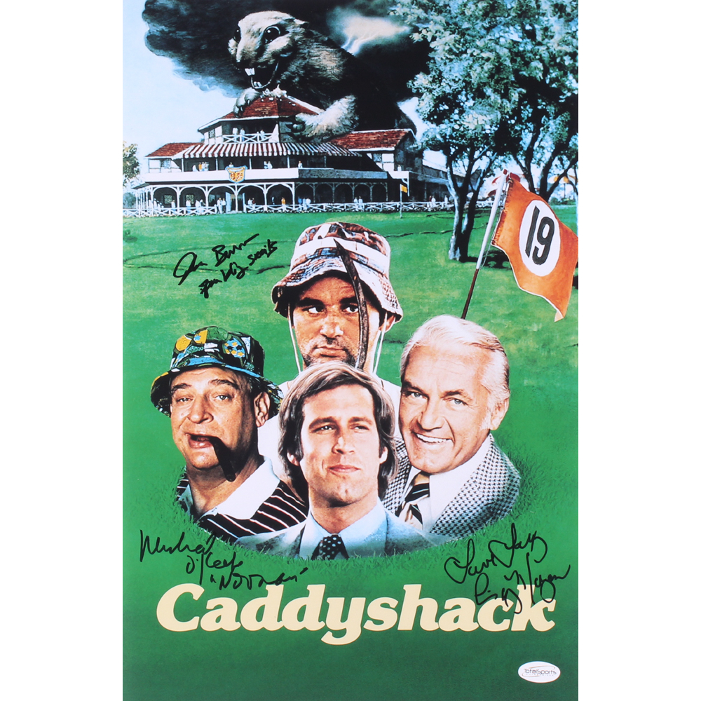 Cindy Morgan, Michael O'Keefe & John F. Barmon Jr. Signed "Caddyshack ...