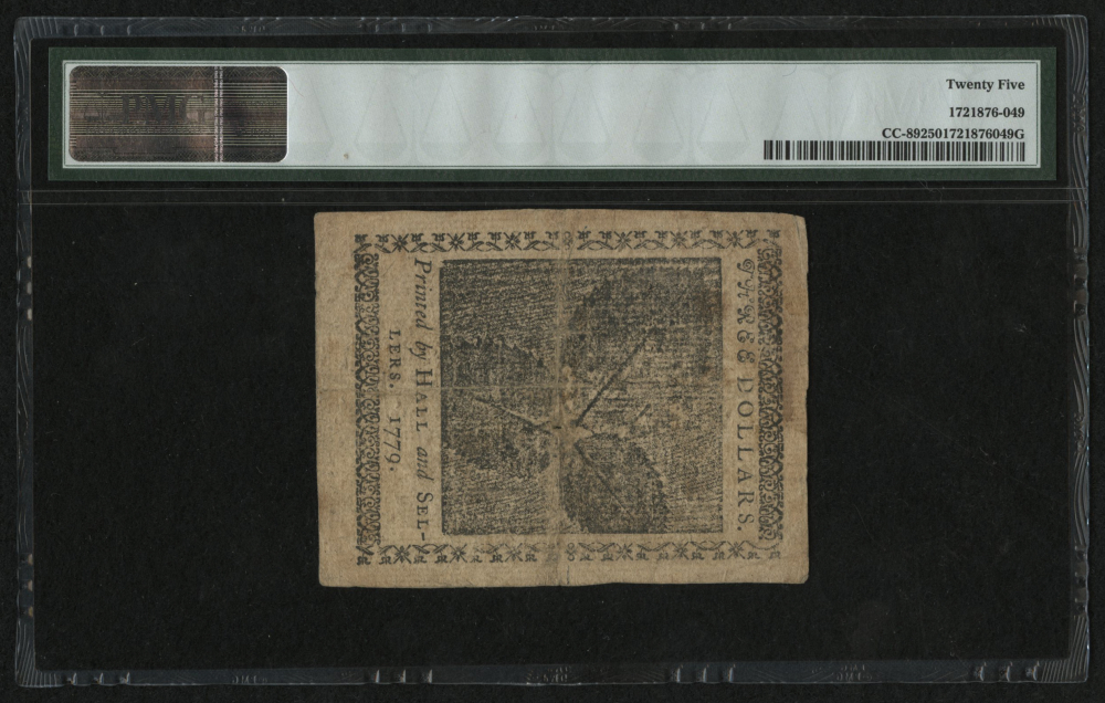 1779 Continental Currency $3 Three Dollars - Revolutionary War Era ...