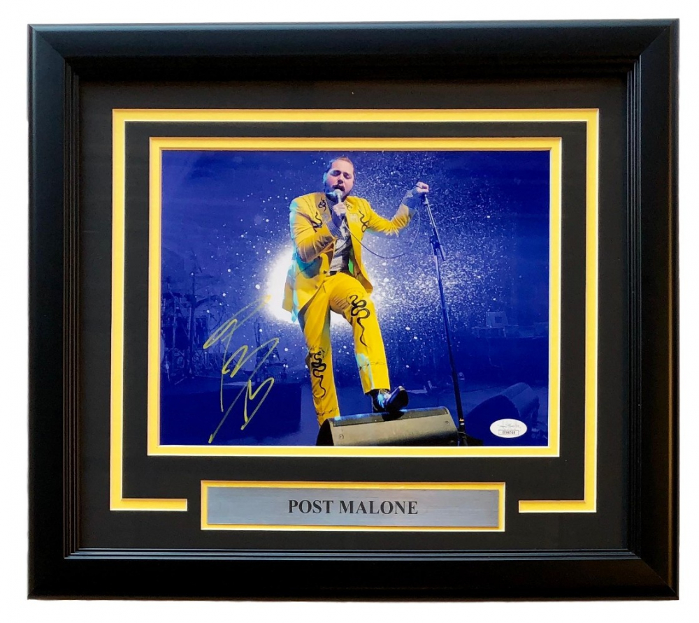 Post Malone Signed 11x14 Custom Framed Photo Display (JSA COA ...