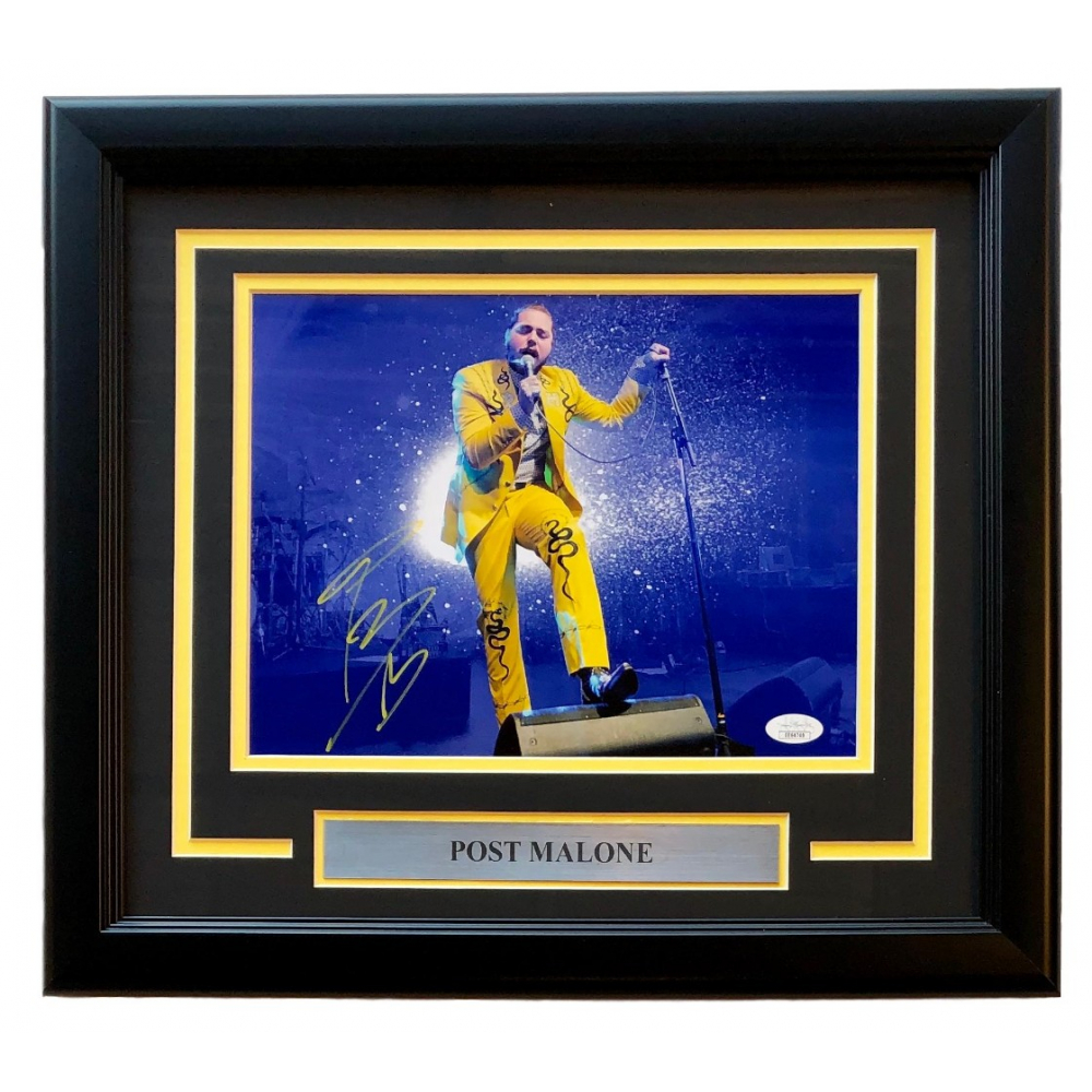 Post Malone Signed 11x14 Custom Framed Photo Display (JSA COA ...