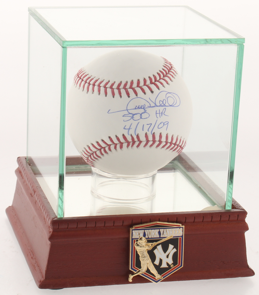 Gary Sheffield Signed OML Baseball Inscribed "500 HR 4/17/09" with ...