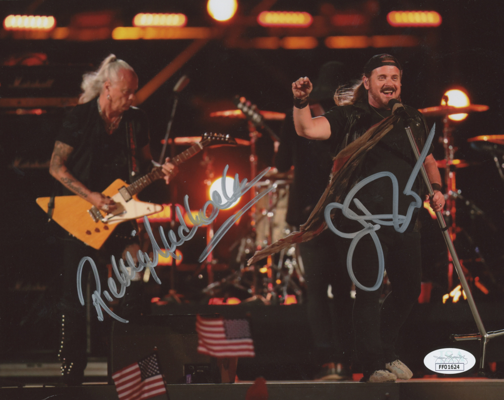 Johnny Van Zant & Rickey Medlocke Signed 8x10 Photo (JSA COA ...