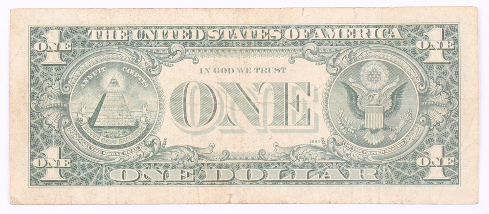 Error Note - Inverted Overprint 1974 $1 One-Dollar Federal Reserve Note ...