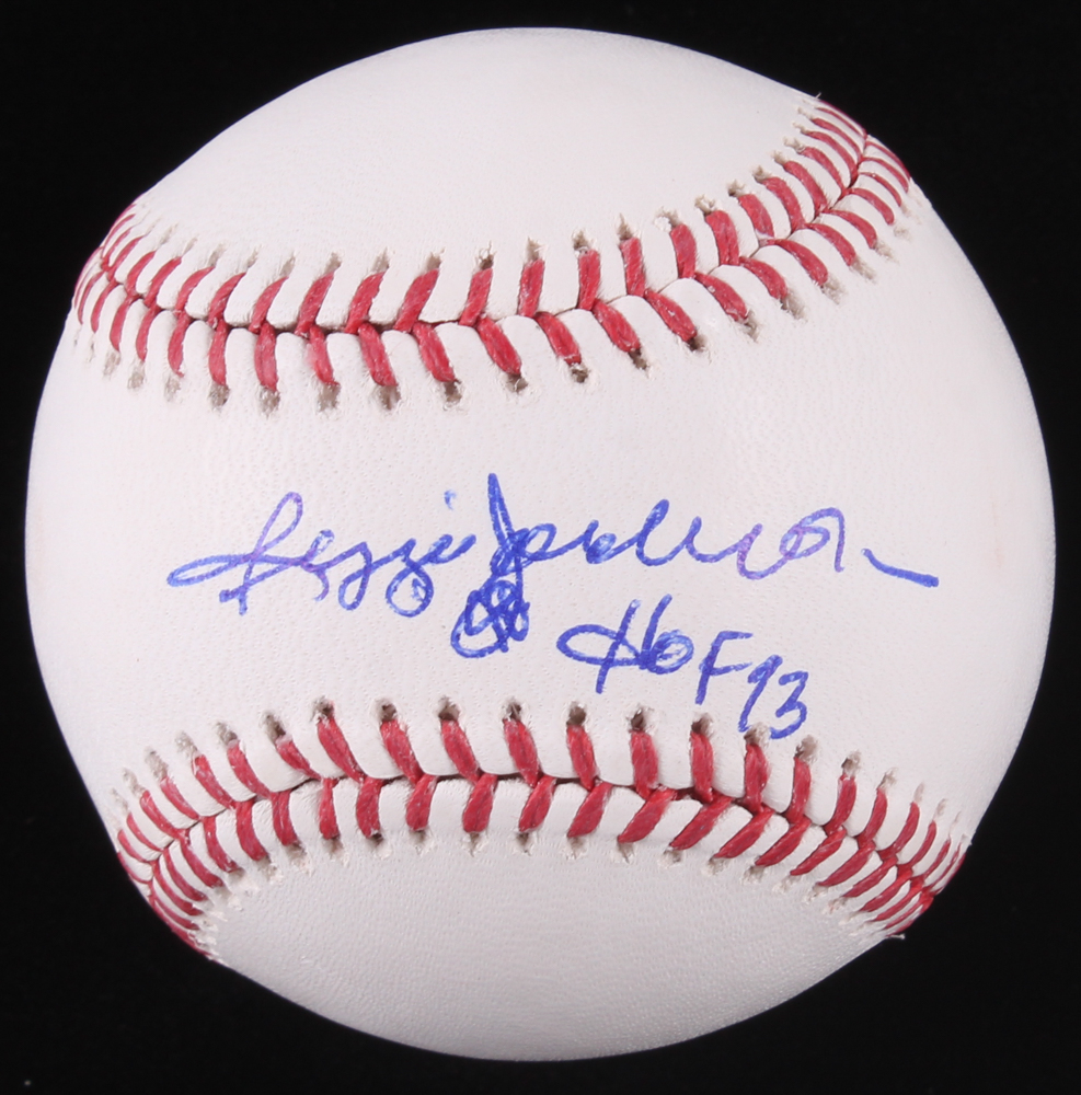 Reggie Jackson Signed OML Baseball Inscribed "HOF 93" (JSA COA ...