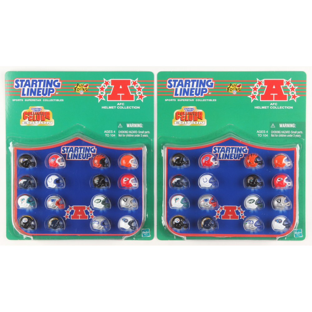Lot of (2) 1999 AFC Helmet Collection Starting Lineup Figures ...