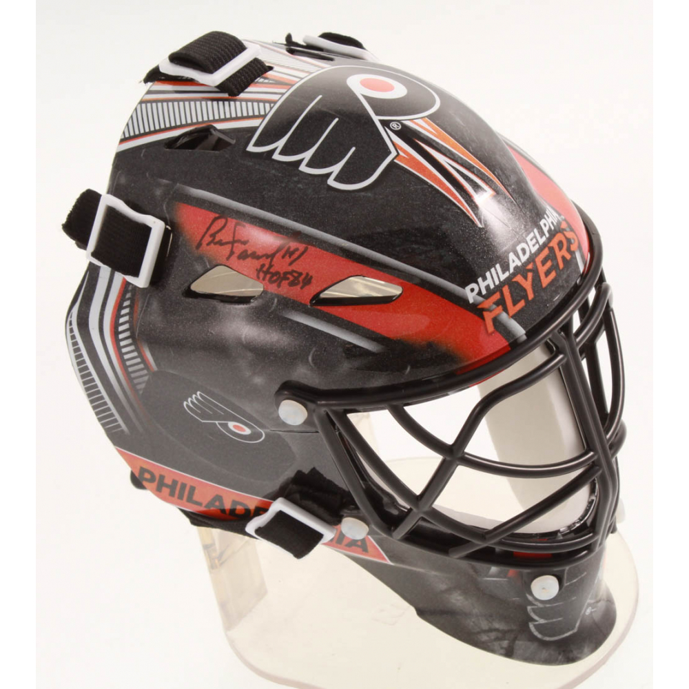 Bernie Parent Signed Philadelphia Flyers Mini Goalie Mask Inscribed ...