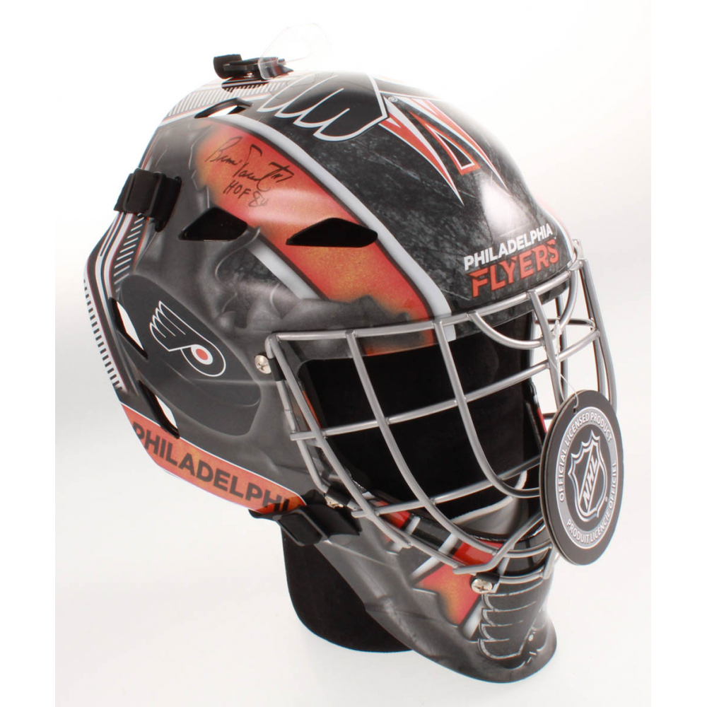 Bernie Parent Signed Philadelphia Flyers Mini Goalie Mask Inscribed ...