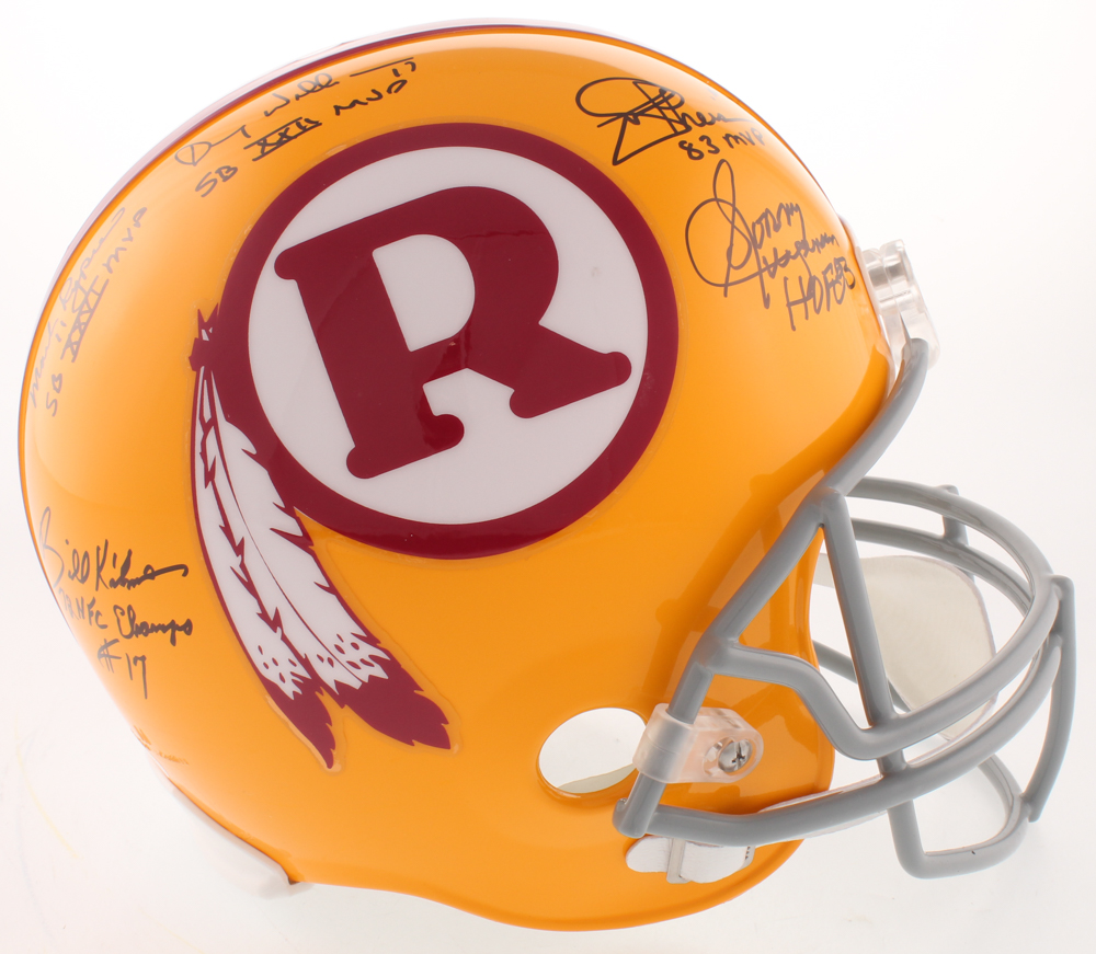 Washington Redskins Full-Size Throwback Helmet Signed by (5) with Sonny ...