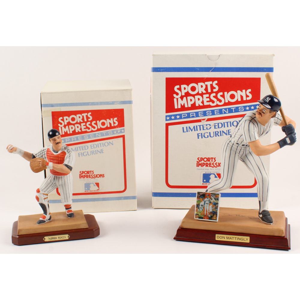 Lot of (2) New York Yankees Sports Impressions LE Baseball Figurines ...