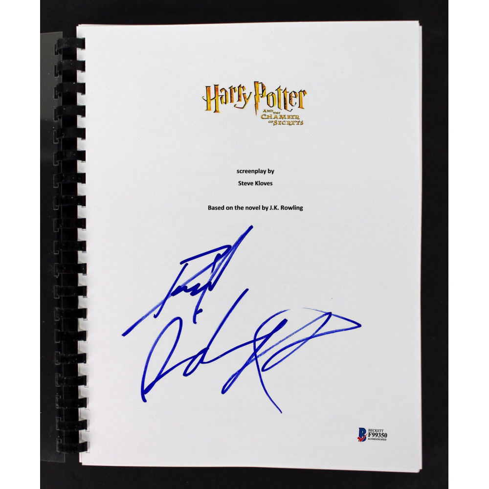 Daniel Radcliffe Signed "Harry Potter & the Chamber of Secrets" Movie ...