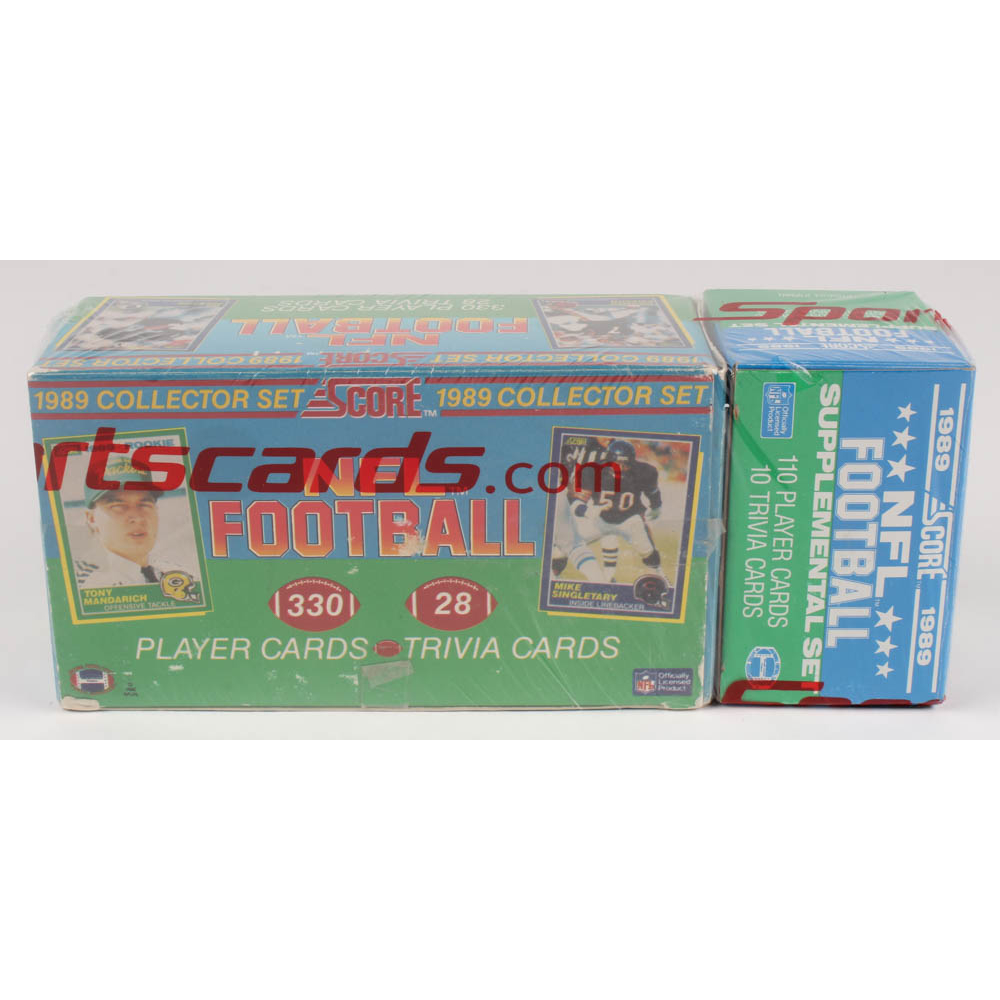 Lot of (2) Unopened Complete 1989 Score Football Card Sets with ...