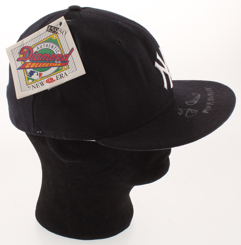 Yogi Berra Signed New York Yankees Fitted Hat Inscribed "MVP 51-54-55 ...