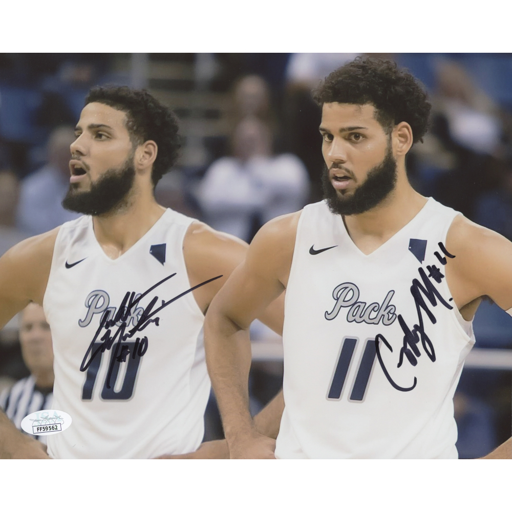Caleb Martin & Cody Martin Signed Nevada Wolf Pack 8x10 Photo (JSA COA ...