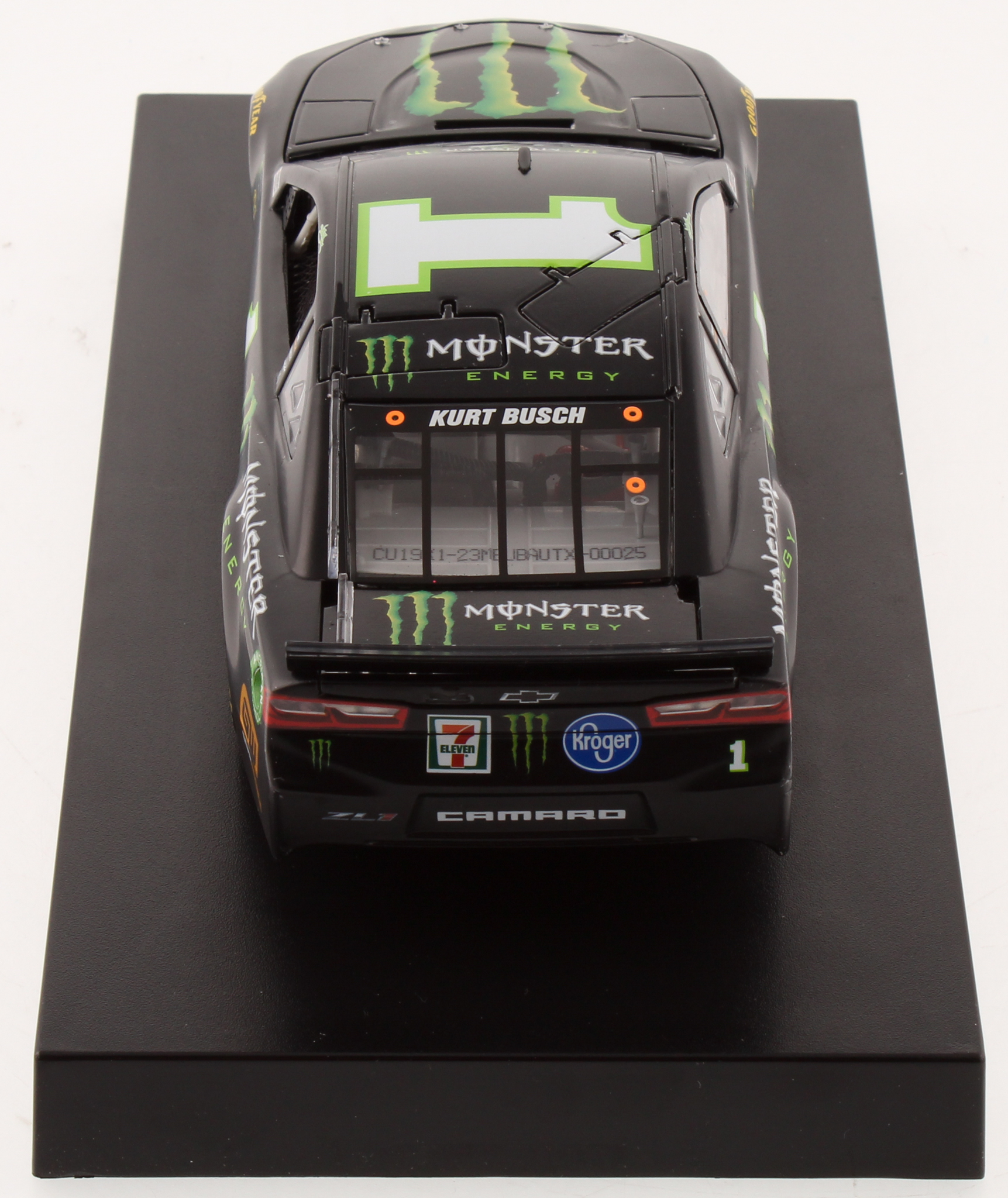 Kurt Busch Signed NASCAR #1 Monster Energy 2019 Camaro ZL1 - 1:24 ...