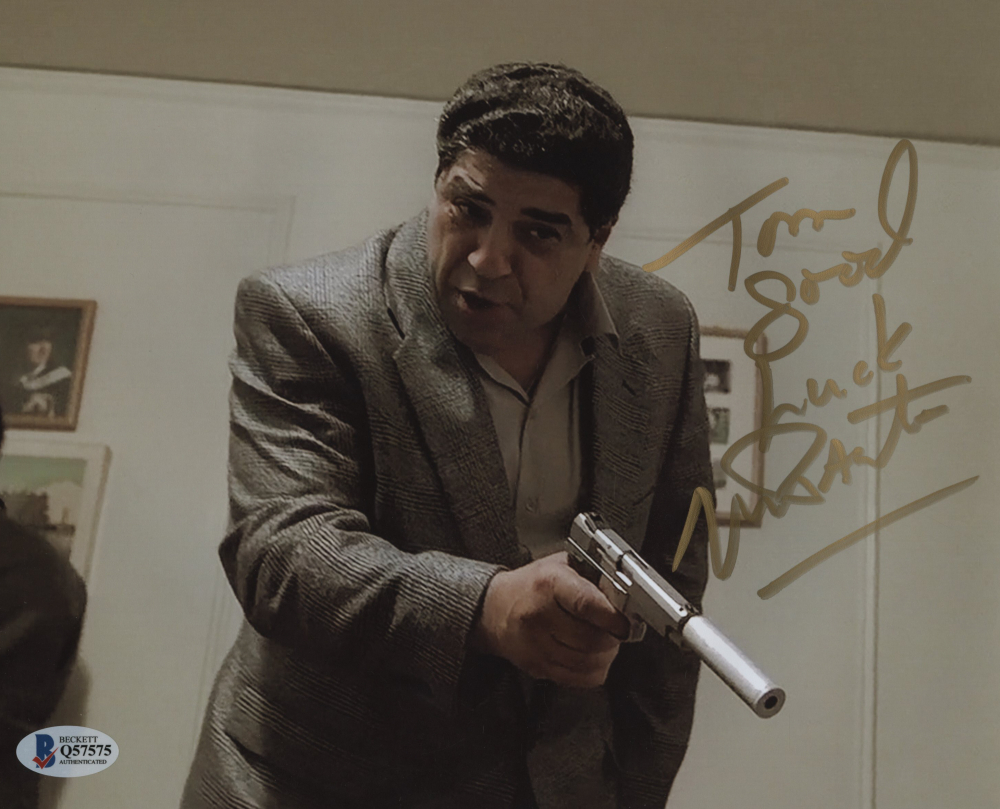 Vincent Pastore Signed "The Sopranos" 8x10 Photo Inscribed "Good Luck ...