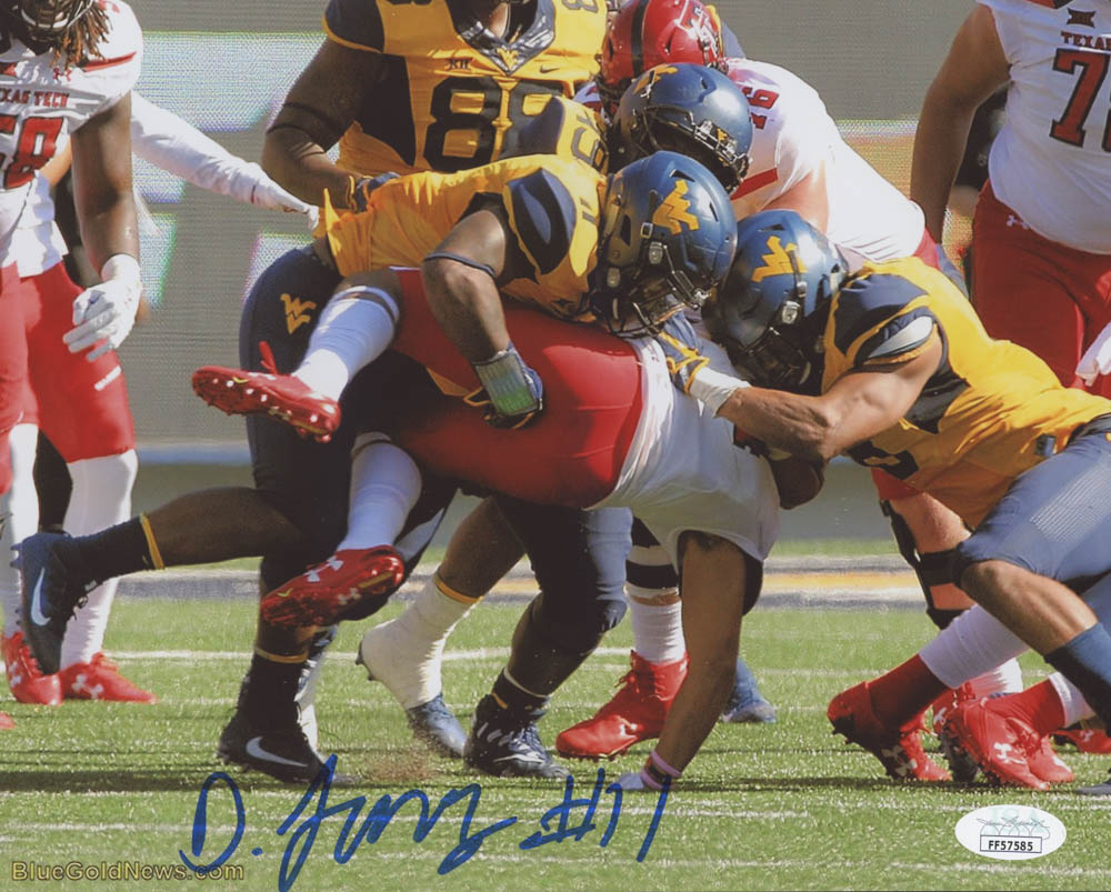 David Long Jr. Signed West Virginia Mountaineers 8x10 Photo (JSA COA ...