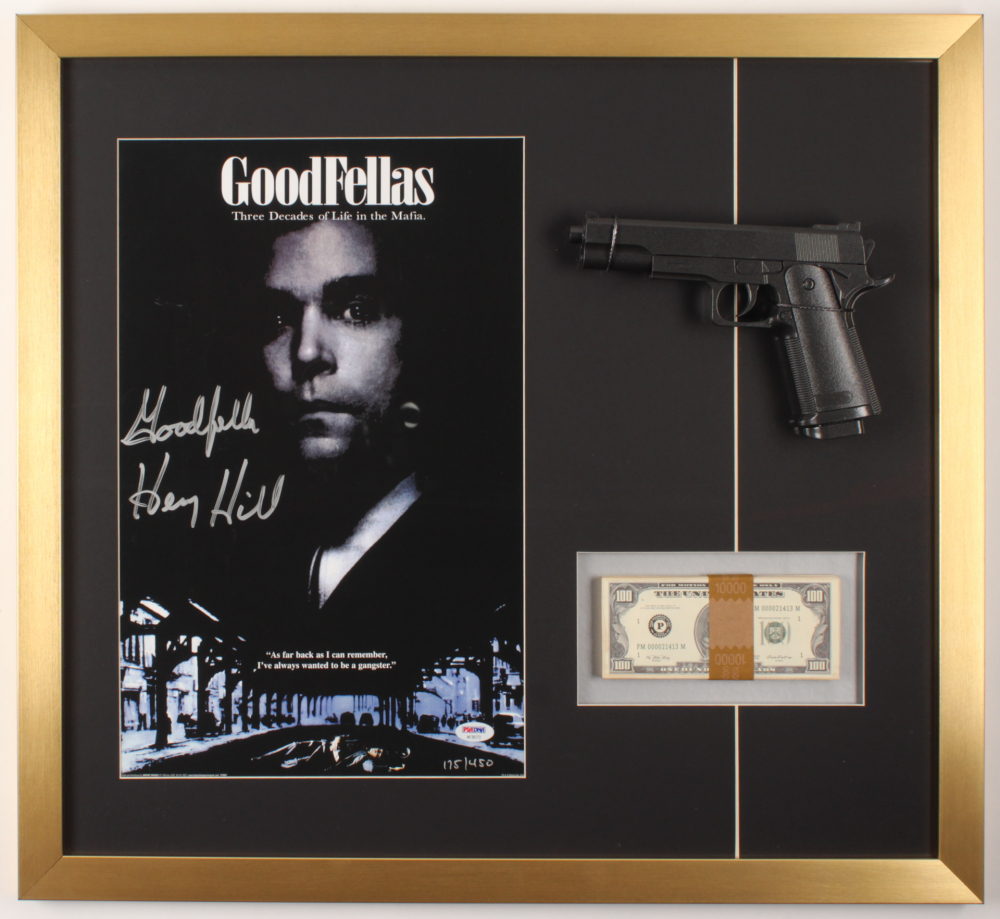 Henry Hill Signed LE "Goodfellas" 23x25 Custom Framed Poster Display ...