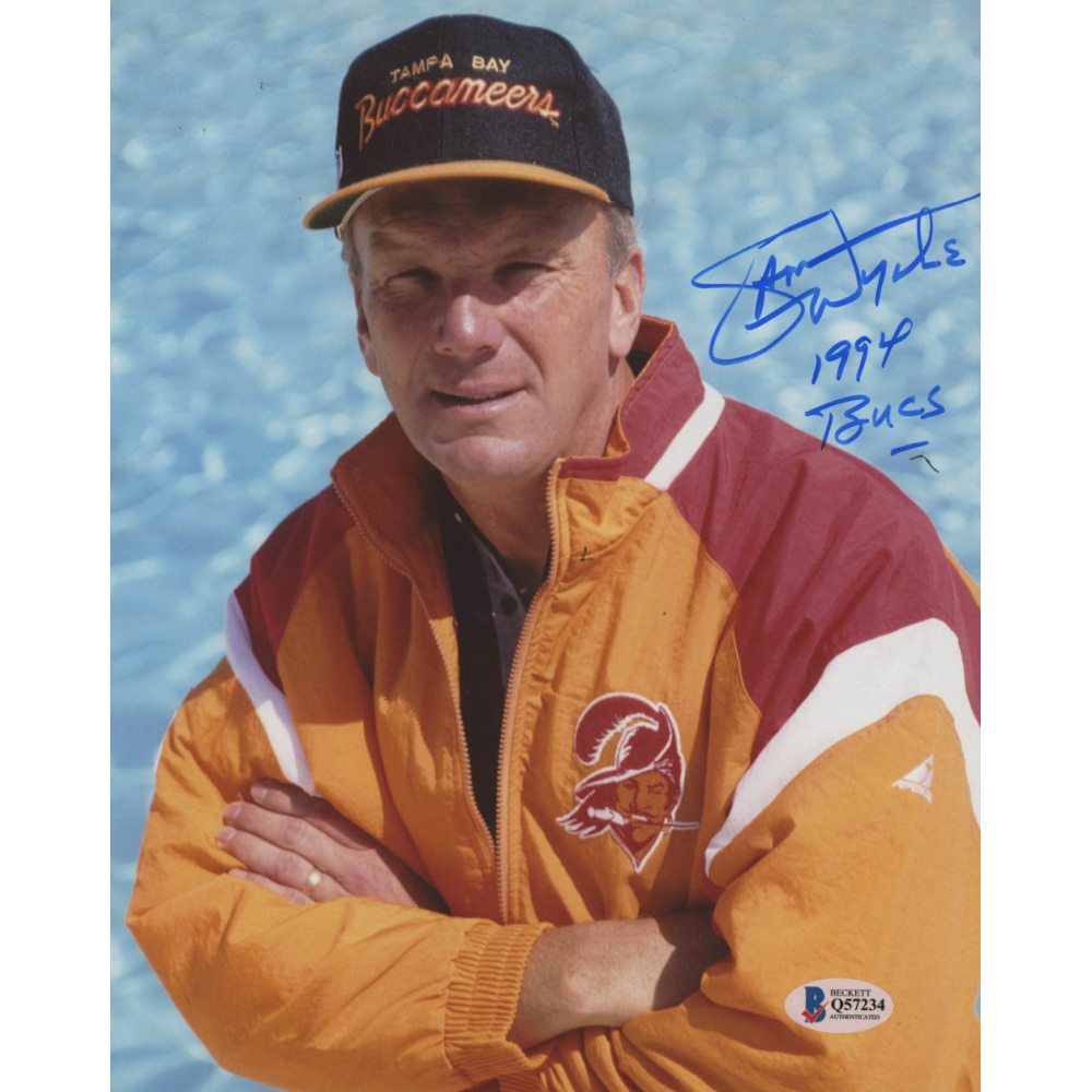 Sam Wyche Signed Tampa Bay Buccaneers 8x10 Photo Inscribed "1994 Bucs ...