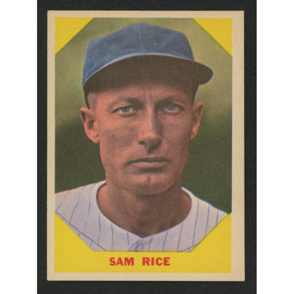 1960 Fleer #34 Sam Rice | Pristine Auction