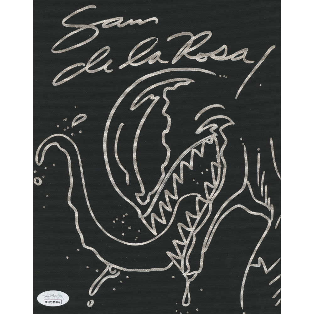 Sam De La Rosa Signed "Venom" 8x10 Sketch on Canvas (JSA COA ...
