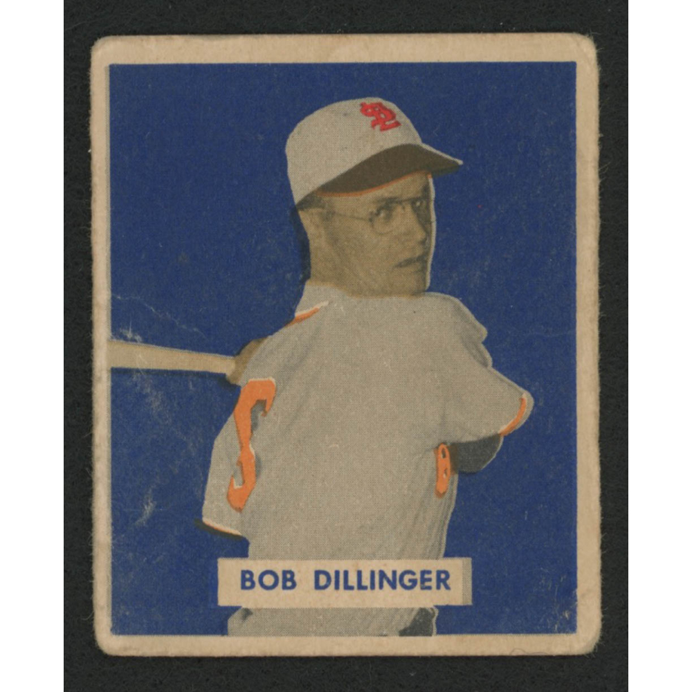 1949 Bowman #143A Bob Dillinger Script RC | Pristine Auction