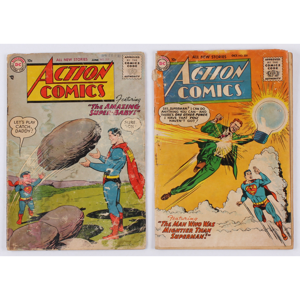 Lot of (2) 1955-1956 "Superman" Action Comics DC Comic Books | Pristine ...