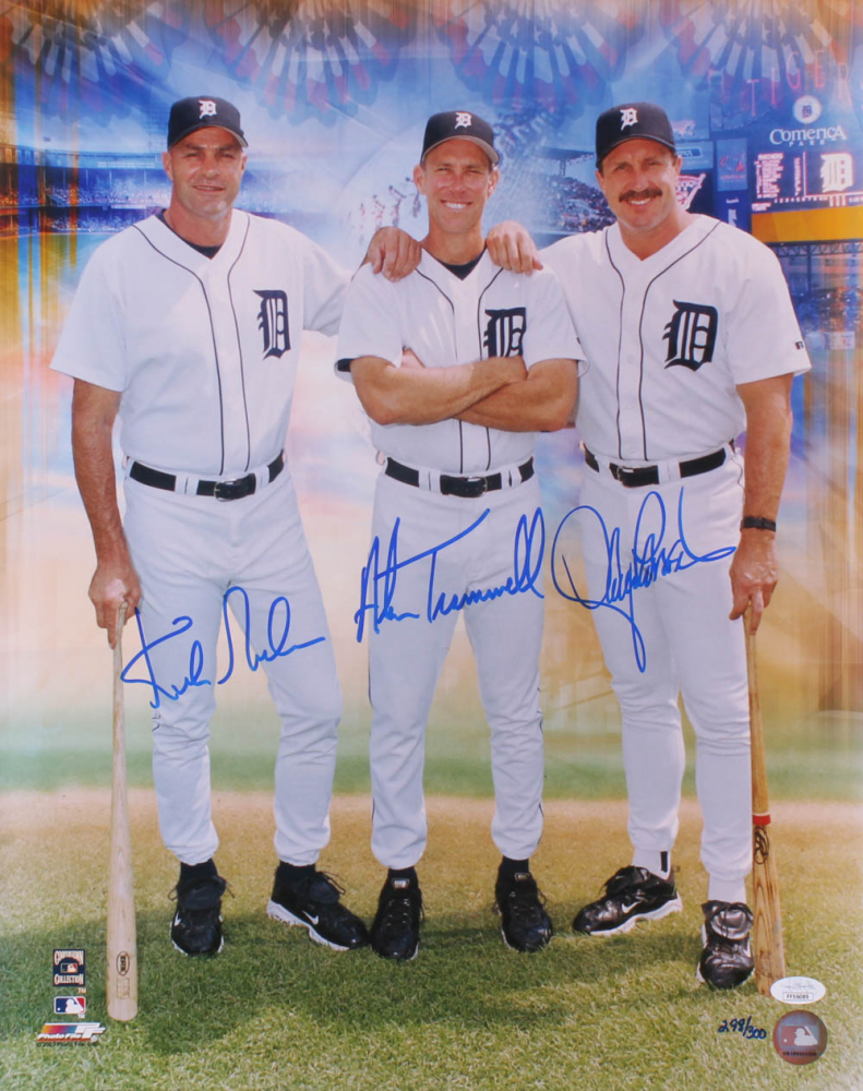 Kirk Gibson, Alan Trammell, & Lance Parrish Signed LE Detroit Tigers ...