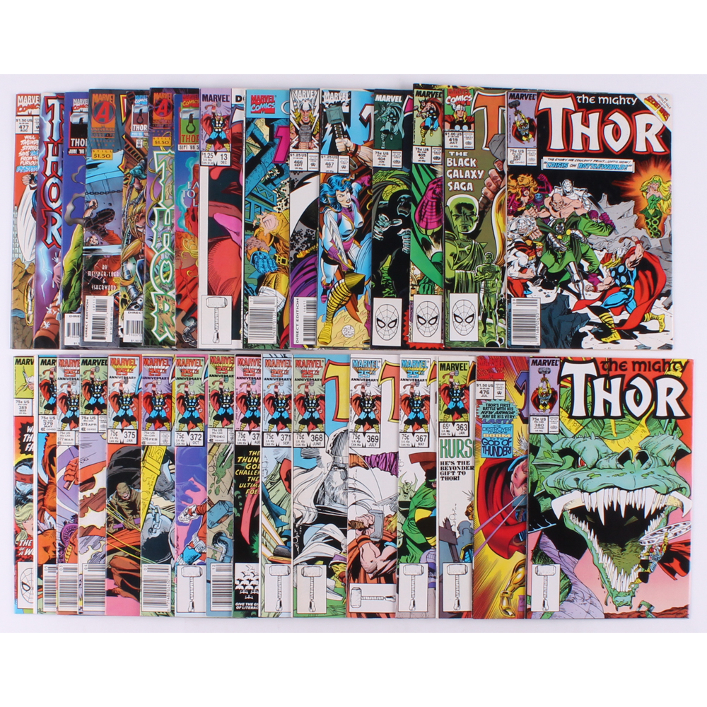 Lot of (31) 1986-96 "The Mighty Thor" #363-#502 Marvel Comic Books ...