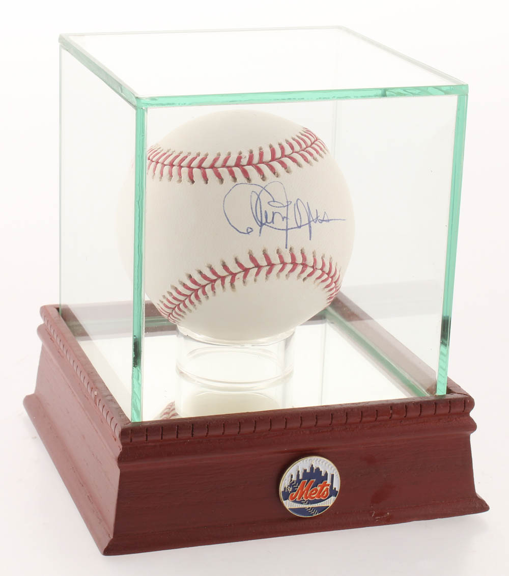 Cleon Jones Signed OML Baseball with High Quality Display Case (Steiner ...