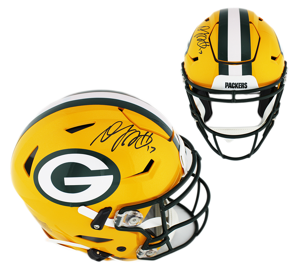 Davante Adams Signed Packers Full-Size Authentic On-Field SpeedFlex ...