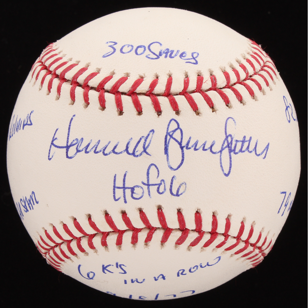 Howard Bruce Sutter Signed OML Baseball with (8) Inscriptions (PSA ...