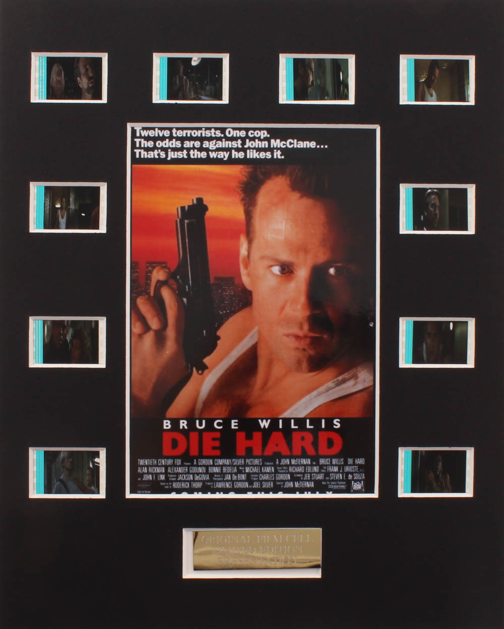 "Die Hard" LE 8x10 Custom Matted Original Film / Movie Cell Display ...