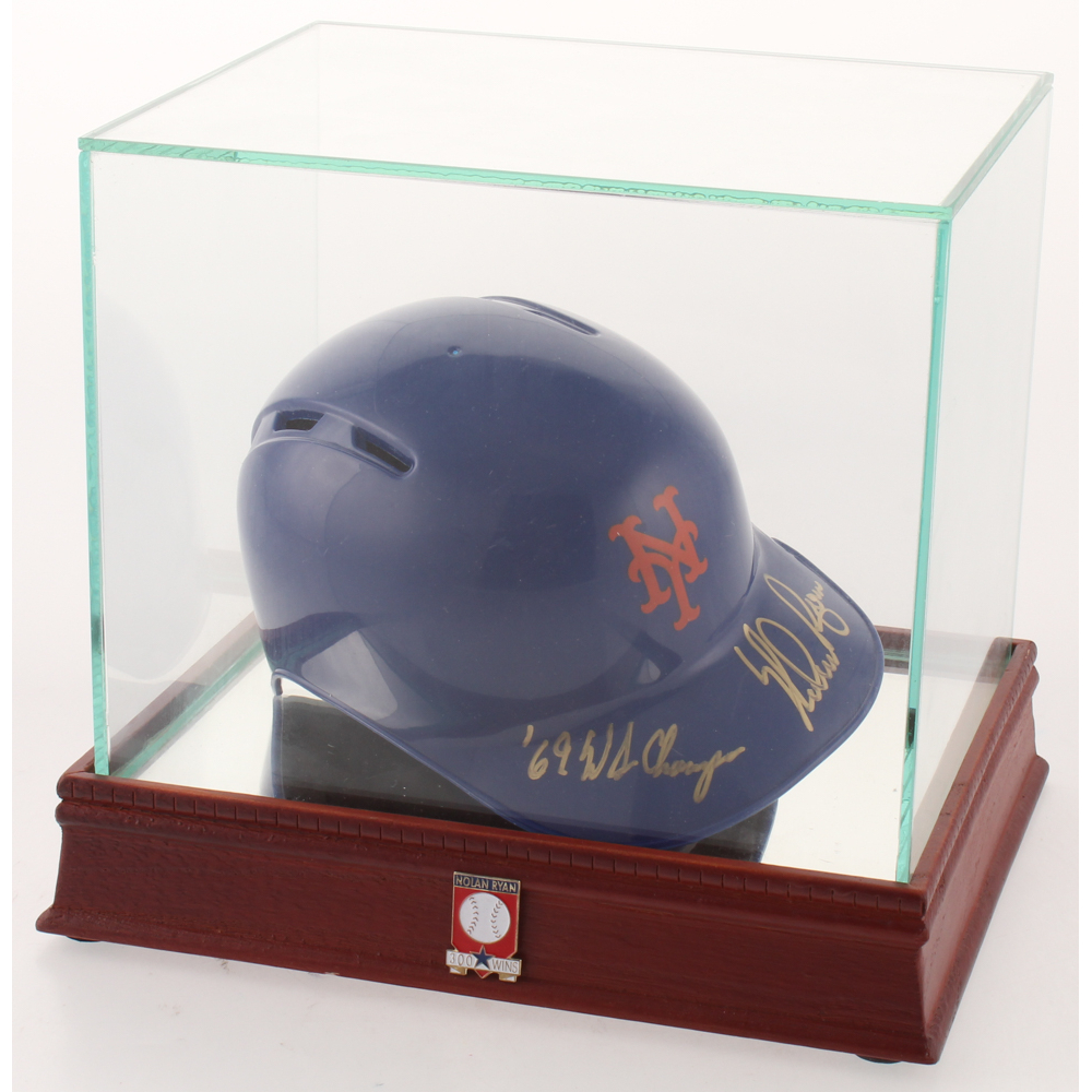 Nolan Ryan Signed New York Mets Mini-Helmet Inscribed "'69 World ...
