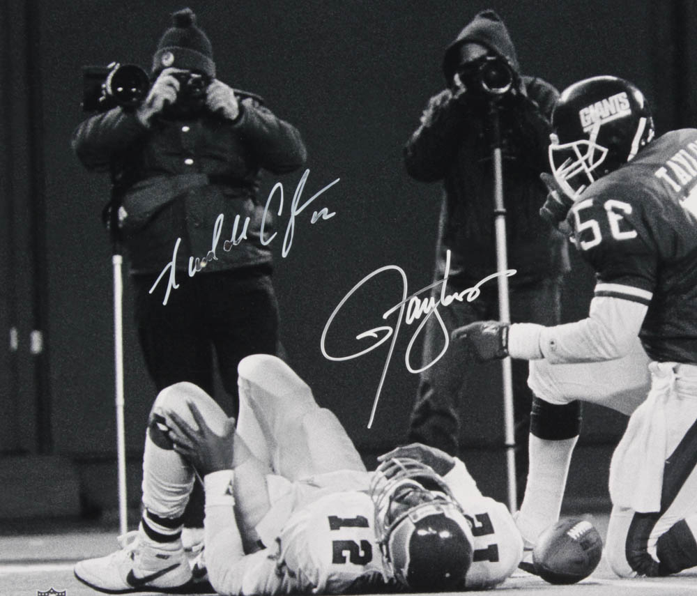 Randall Cunningham & Lawrence Taylor Signed 16x20 Photo (JSA COA ...
