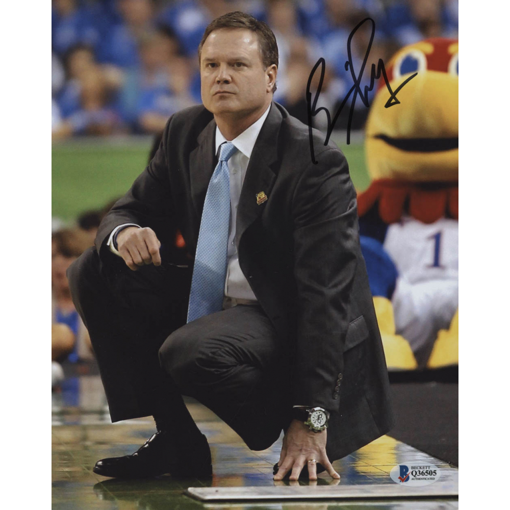 Bill Self Signed Kansas Jayhawks 8x10 Photo (Beckett COA) | Pristine ...