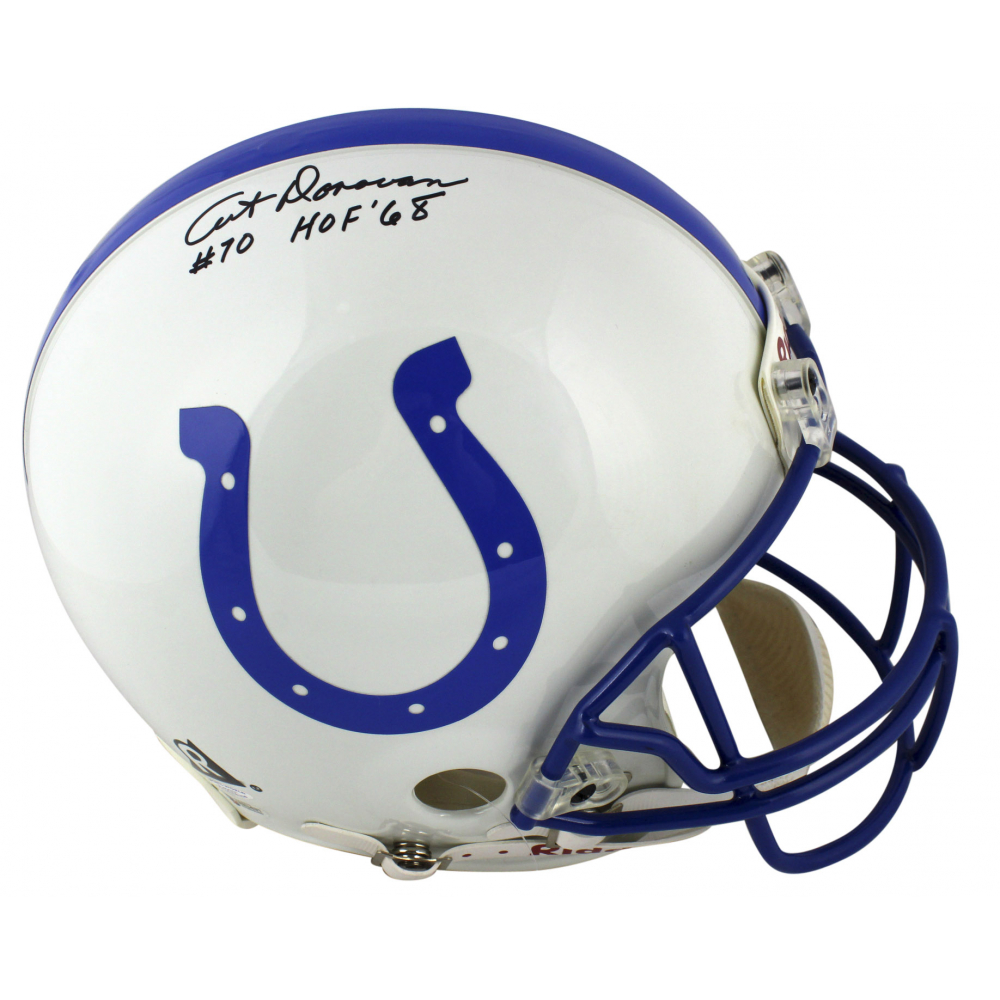 Art Donovan Signed Baltimore Colts Full-Size Authentic On-Field Helmet ...
