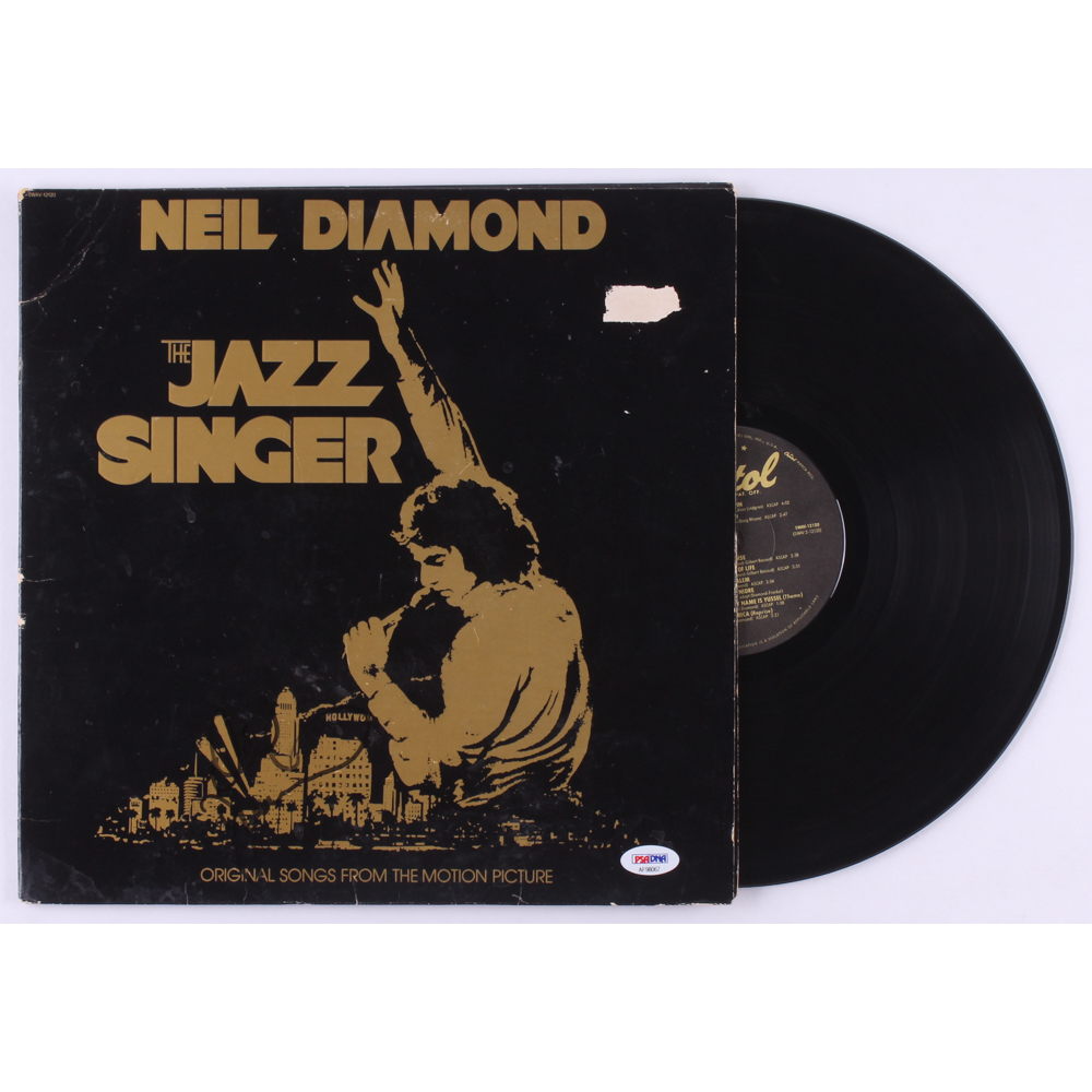 Neil Diamond Signed "The Jazz Singer" Vinyl Record Album (PSA COA ...