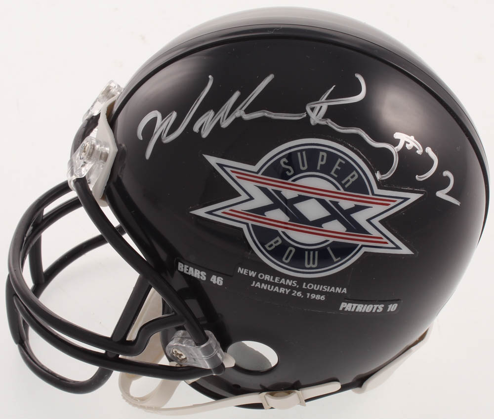 William Perry Signed Chicago Bears "Super Bowl XX Champions" Mini ...