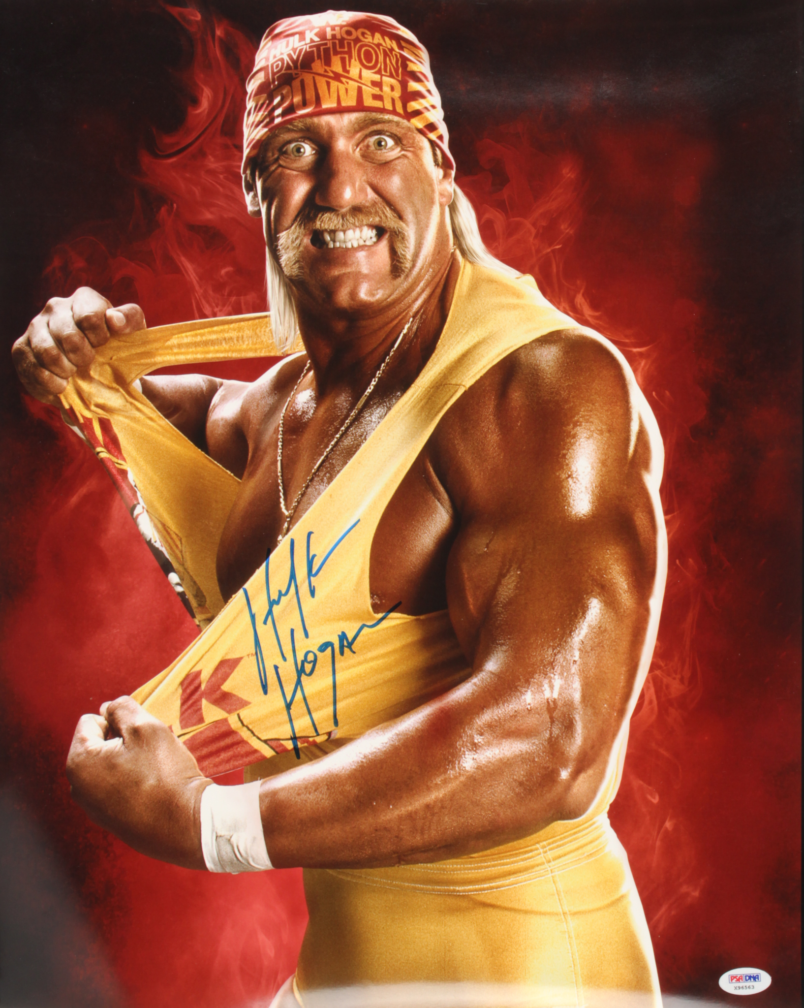 Hulk Hogan Signed WWE 16x20 Photo (PSA Hologram) | Pristine Auction