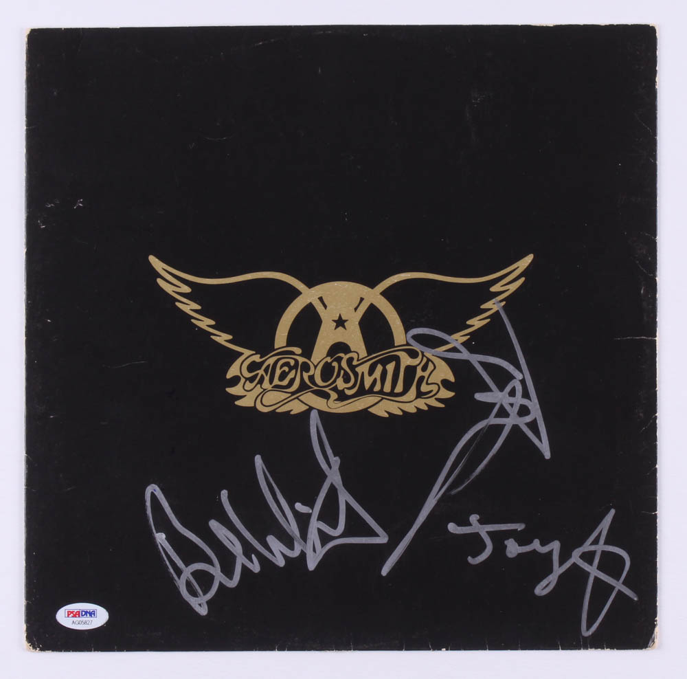 Tom Hamilton, Joey Kramer & Brad Whitford Signed "Aerosmith" Vinyl ...