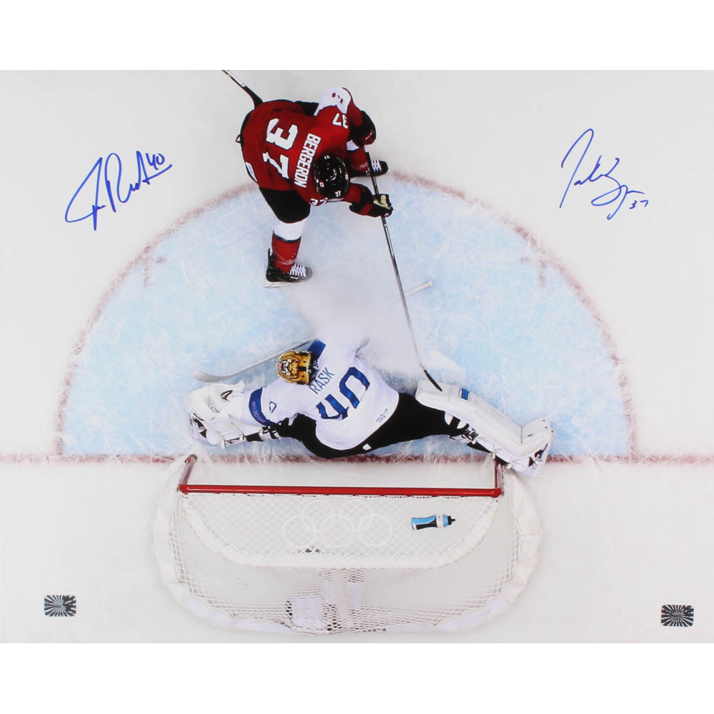 Tuukka Rask & Patrice Bergeron Signed 16x20 Photo (Rask & Bergeron ...