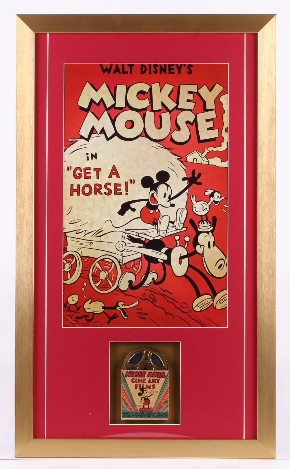 Walt Disney's "Mickey Mouse" 16.5x28 Custom Framed Vintage Film Reel ...