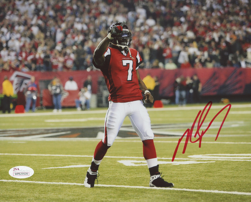 Michael Vick Signed Atlanta Falcons 8x10 Photo (JSA COA) | Pristine Auction